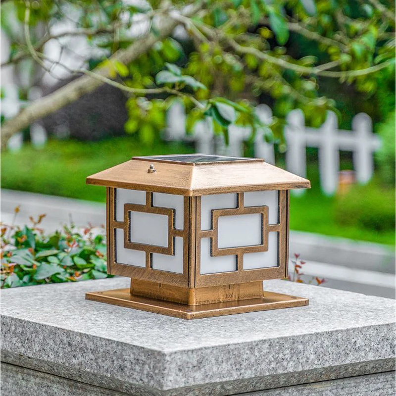 Solar-Pillar-Lamp-Outdoor-Waterproof-Column-Head-Light-For-Garden-Wall ...