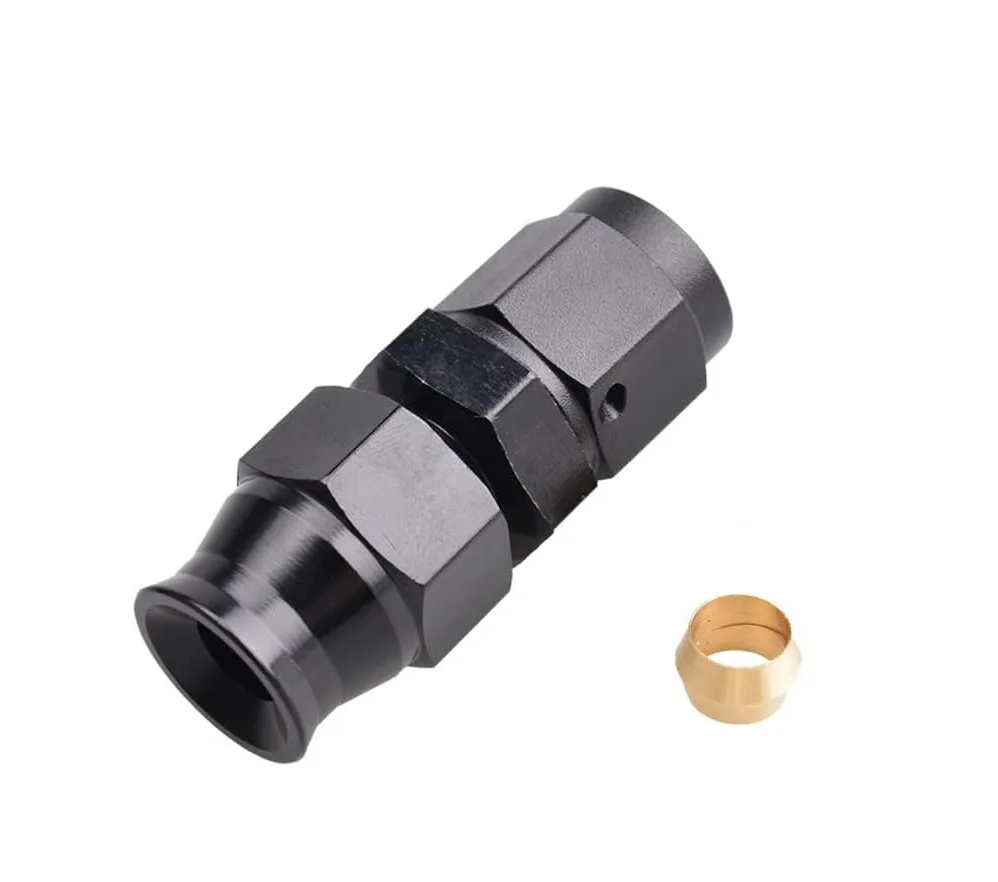 6AN AN6 Female Flare to 5/16" 3/8" 1/4" 1/2"Fuel Hardline Tube Fitting ...