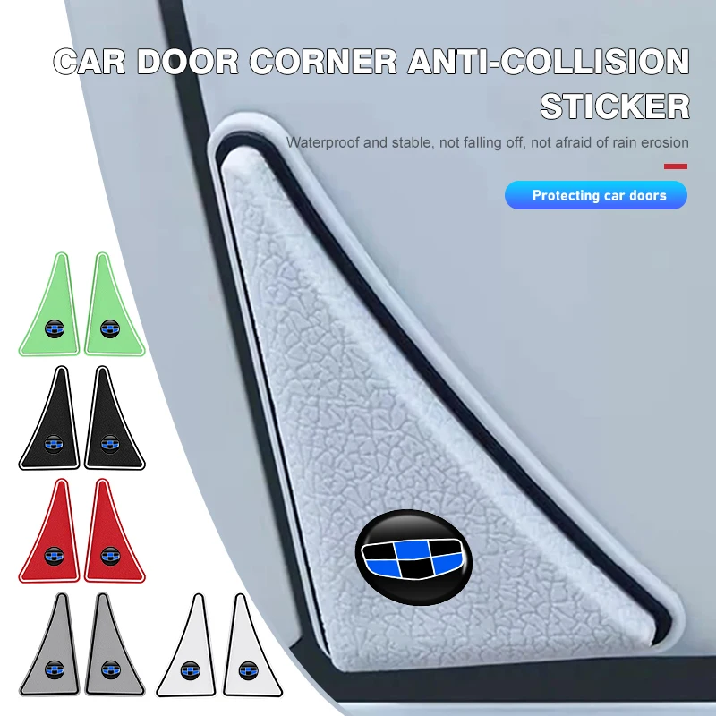 2pcs Car Door Corner Covers Anti-collision Protector Stickers For Geely ...