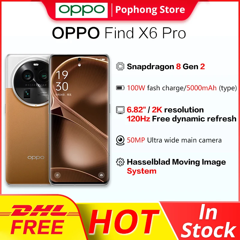 Oppo find 携帯電話x6Pro 5g,スマートフォン,6.82インチamoledフレキシブル,Snapdragon 8 gen 2 ...