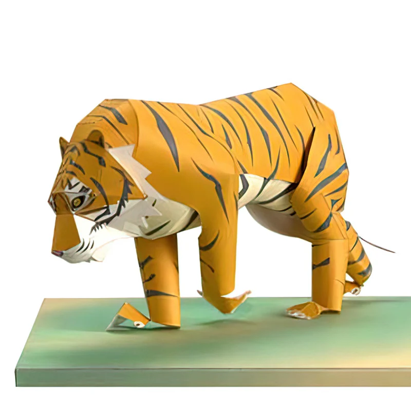 3d Folded Paper Model Papercraft | Origami 3d Animals | 3d Paper ...