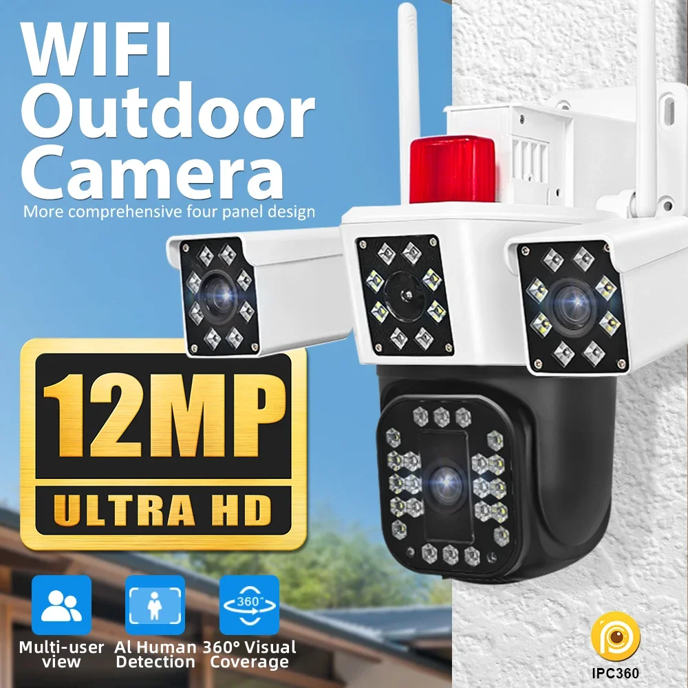 6K-12MP-WiFi-IP-Camera-Outdoor-Indoor-Triple-Lens-Panorama-PTZ-IP ...