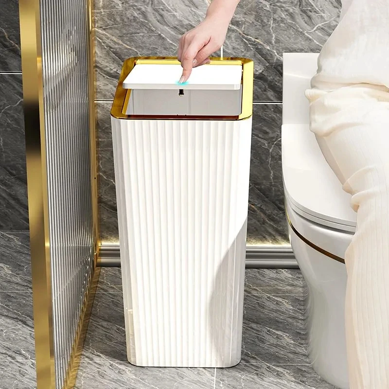 12-15L-Bathroom-Trash-Can-Luxury-Garbage-with-Lid-Nordic-Press-Waste ...