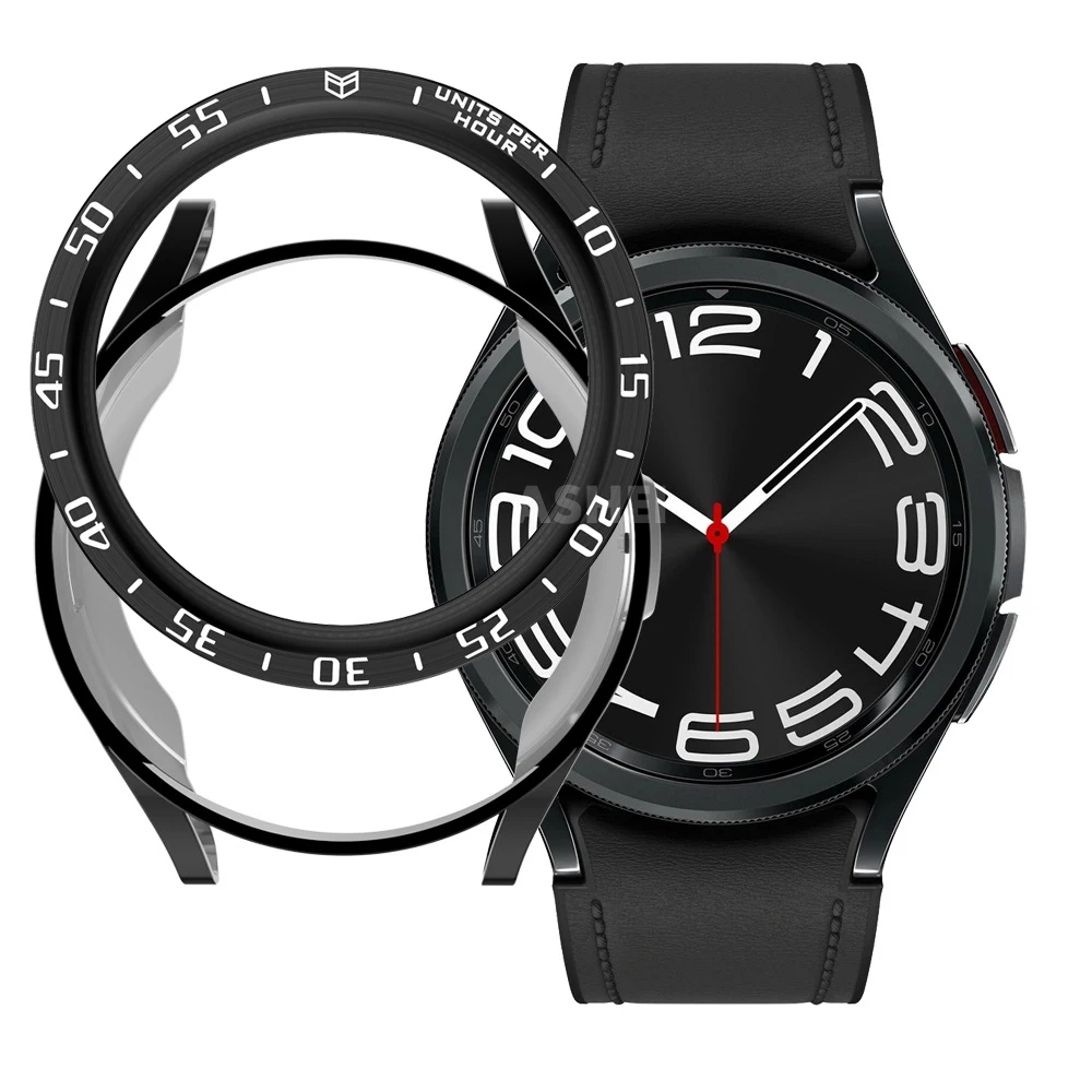 Steel-Bezel-Ring-Metal-Cover-For-Samsung-Galaxy-Watch-6-Classic-47mm ...