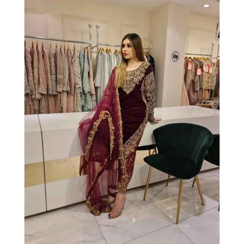 READYMADE-VELVETTE-SALWAR-KAMEEZ-PLAZZO-SUIT-INDIAN-WOMEN-PAKISTANI ...