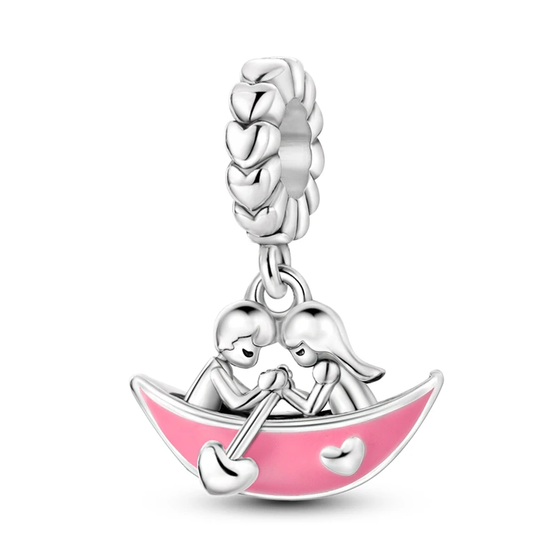 925-Sterling-Silver-Falling-In-Love-Pendant-Charms-Beads-Fit-Original ...