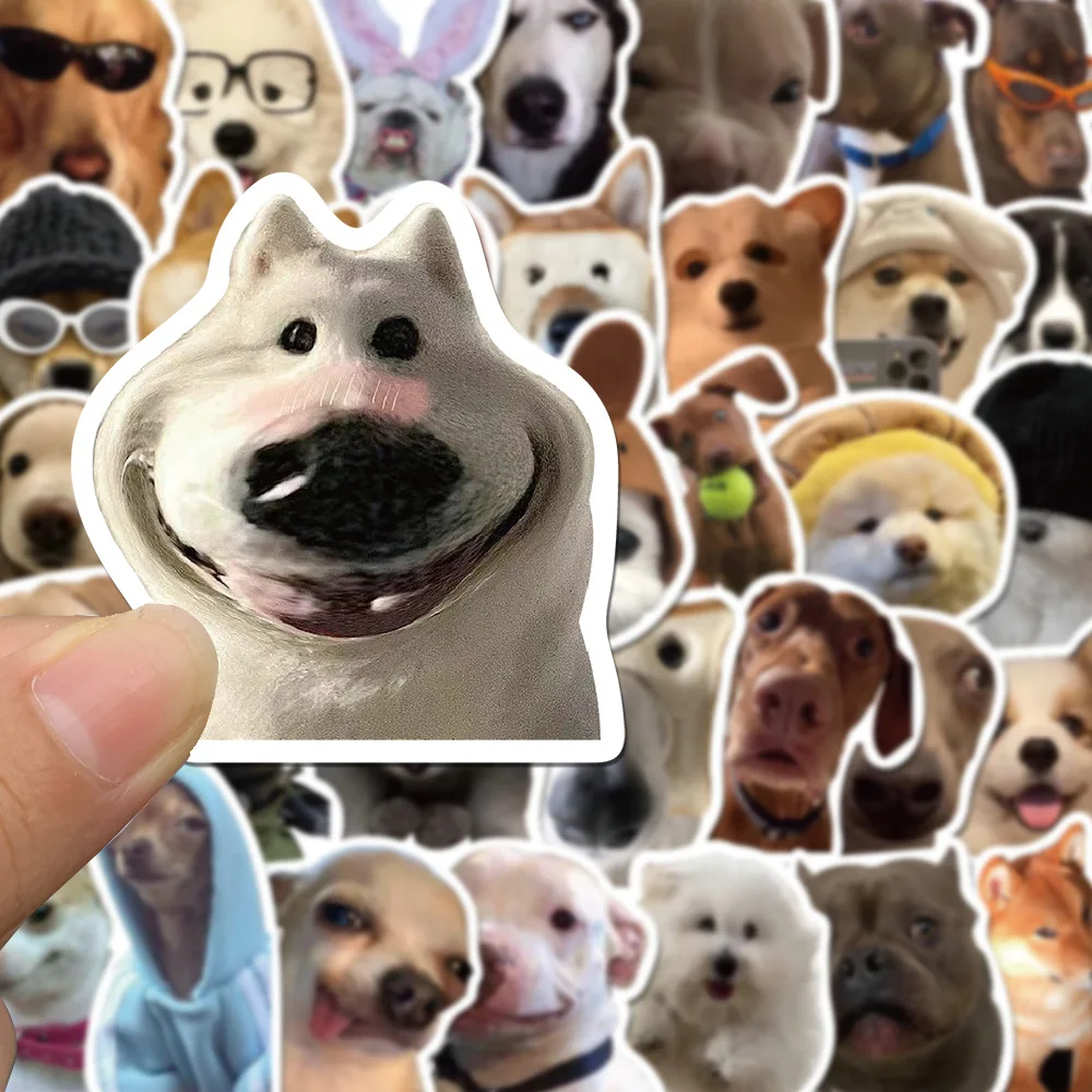50pcs-Kawaii-Cat-Dog-Funny-Animal-Meme-Stickers-Cute-Decals-Decoration ...