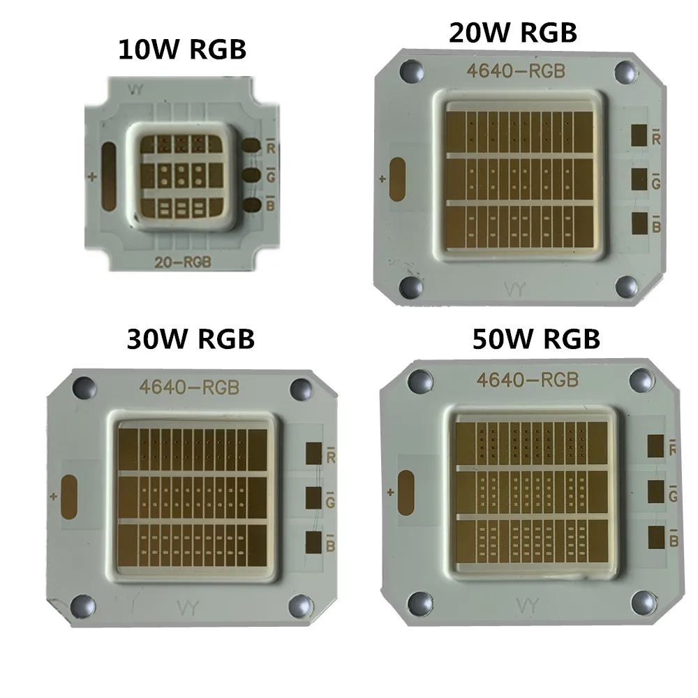 Led Rgb Chip Lamp High Power | High Power Led Spotlight | Diy Led Rgb ...