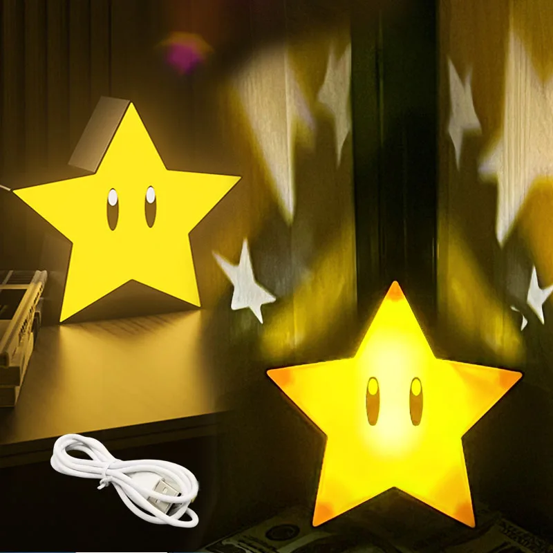 Super Star Light Figure LED Music Night Light Sound USB Charging Desk ...