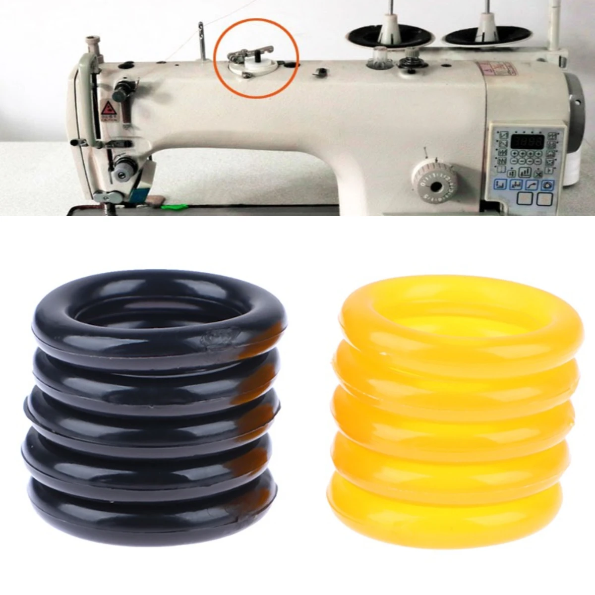 5pcs-Sewing-Machine-Bobbin-Winder-Rubber-Ring-Industrial-Sewing-Machine ...