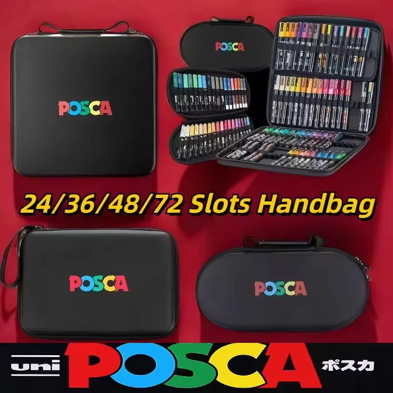 POSCA-funda de bolígrafo, bolsa de transporte con 24/36/48/72 ranuras ...