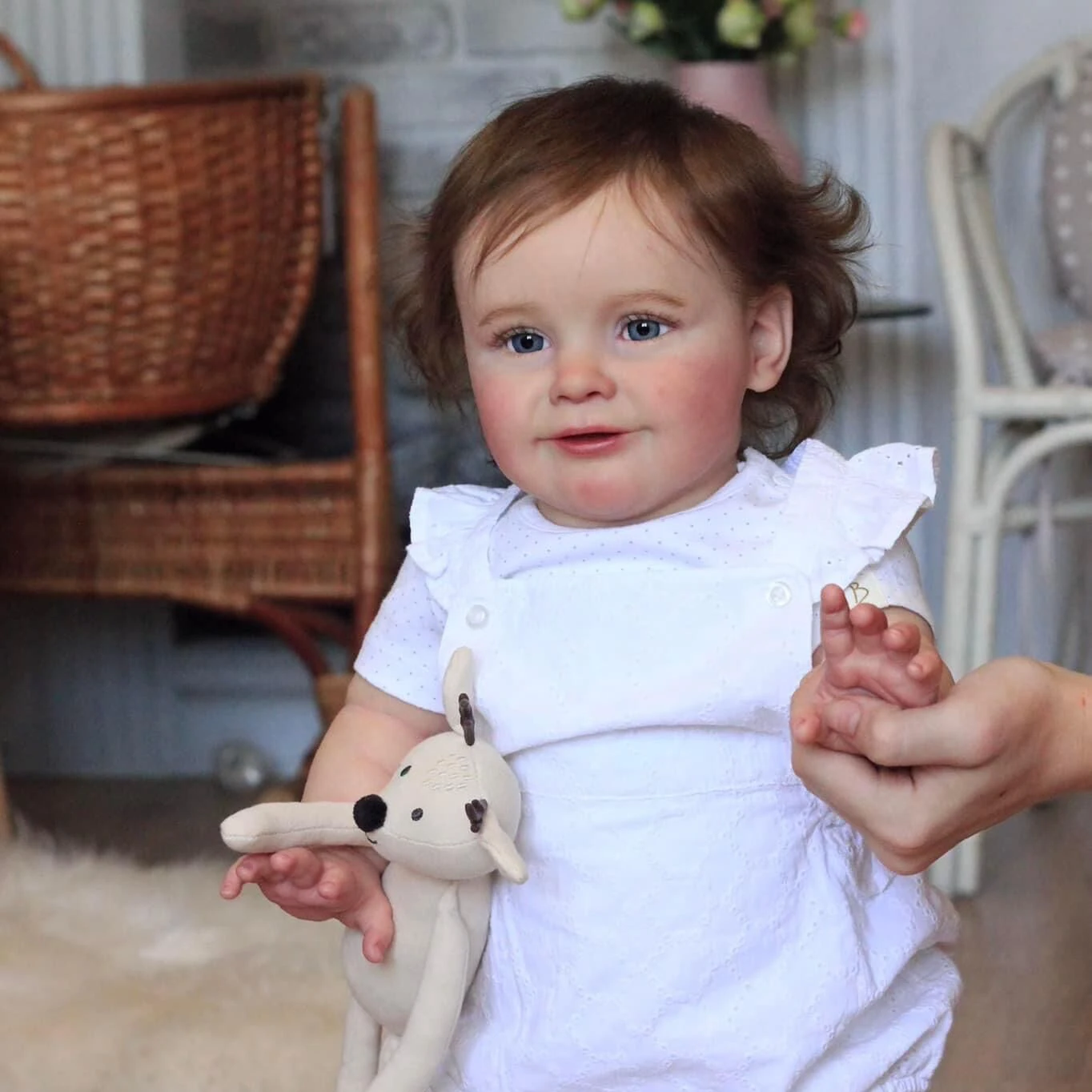 NPK 24inch High Quality Already Finished Painted Handmade Doll Reborn Toddler Girl Doll Zoe Skin ...