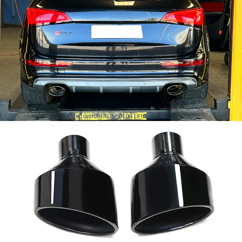 2pcs-Lot-Universal-Car-Exhaust-Tip-For-Audi-SQ5-Leom-Stainless-Steel ...