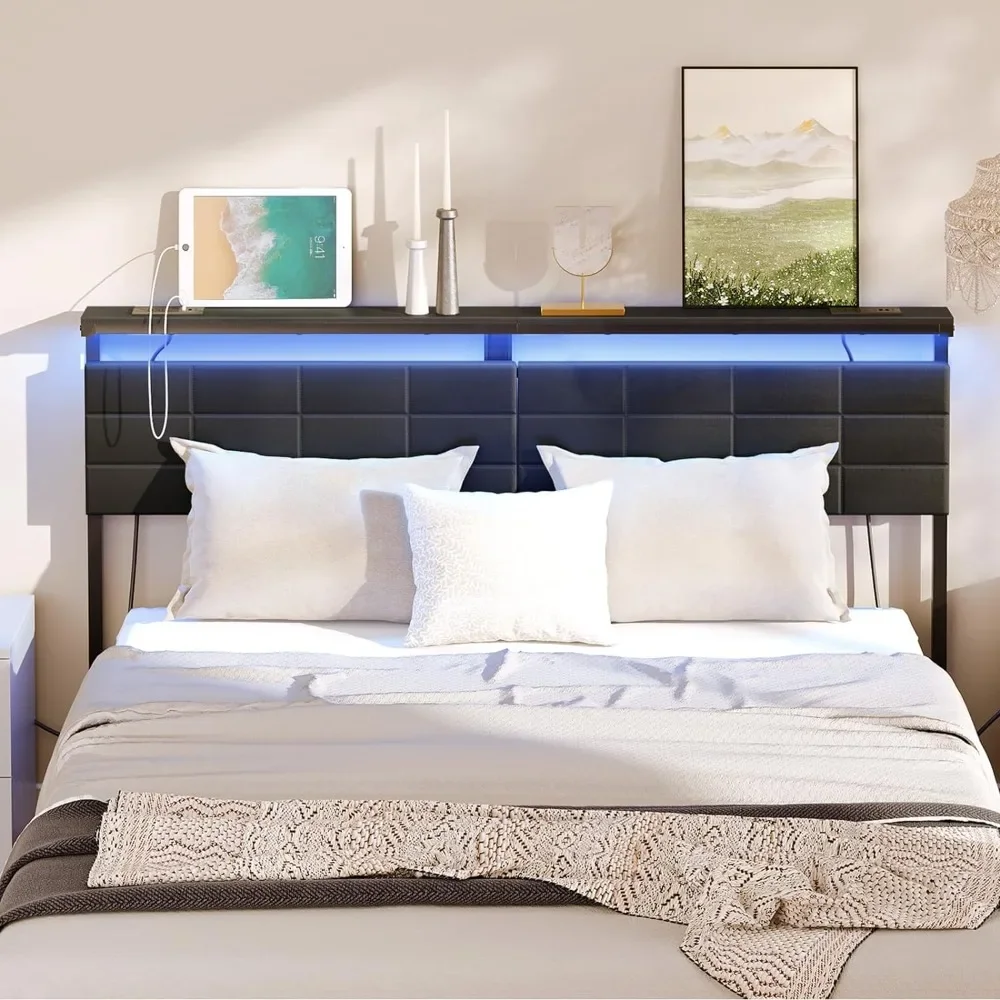 Sturdy-and-Stable-Headboard-for-Bed-Headboards-Storage-Rack-With ...