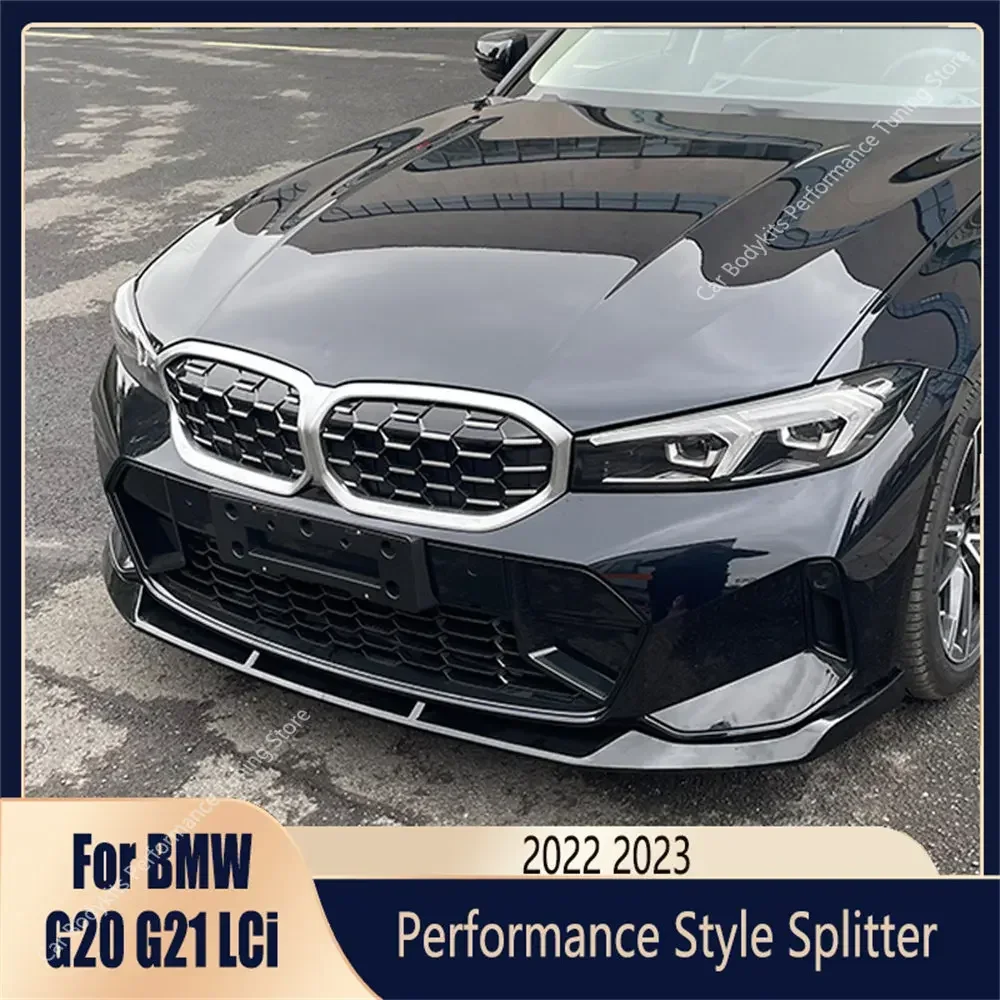 Performance Splitter For Bmw G20 G21 Lci Front Bumper Splitter Lip ...