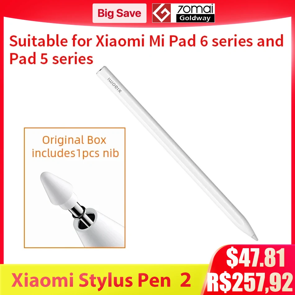 Xiaomi-Stylus-Pen-2-Smart-para-Xiaomi-Mi-Pad-6-Pad-5-Pro-Tablet-Sentido ...