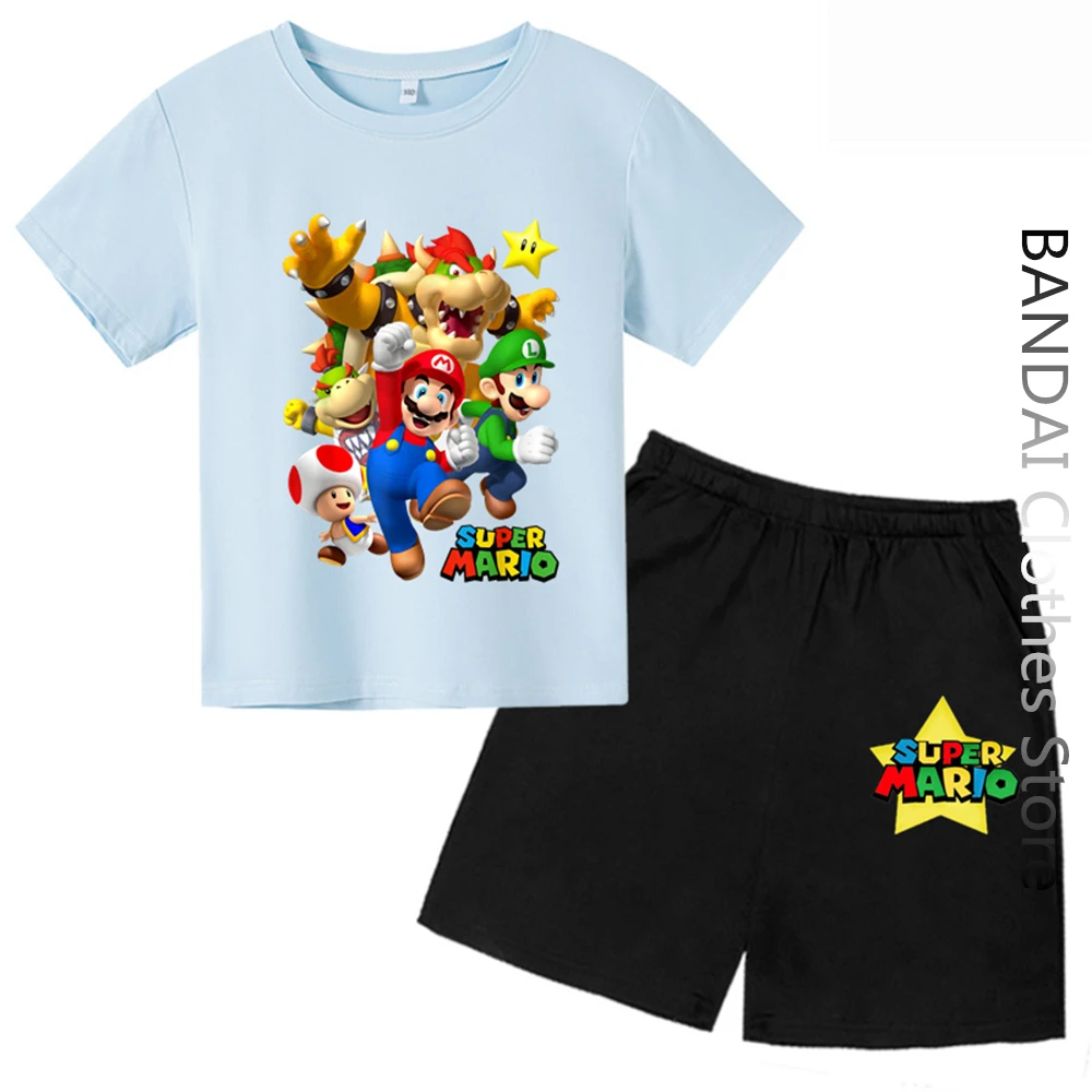 Super Mario T shirt for Kids Boys Girls Clothes Mario Bros Cartoon ...