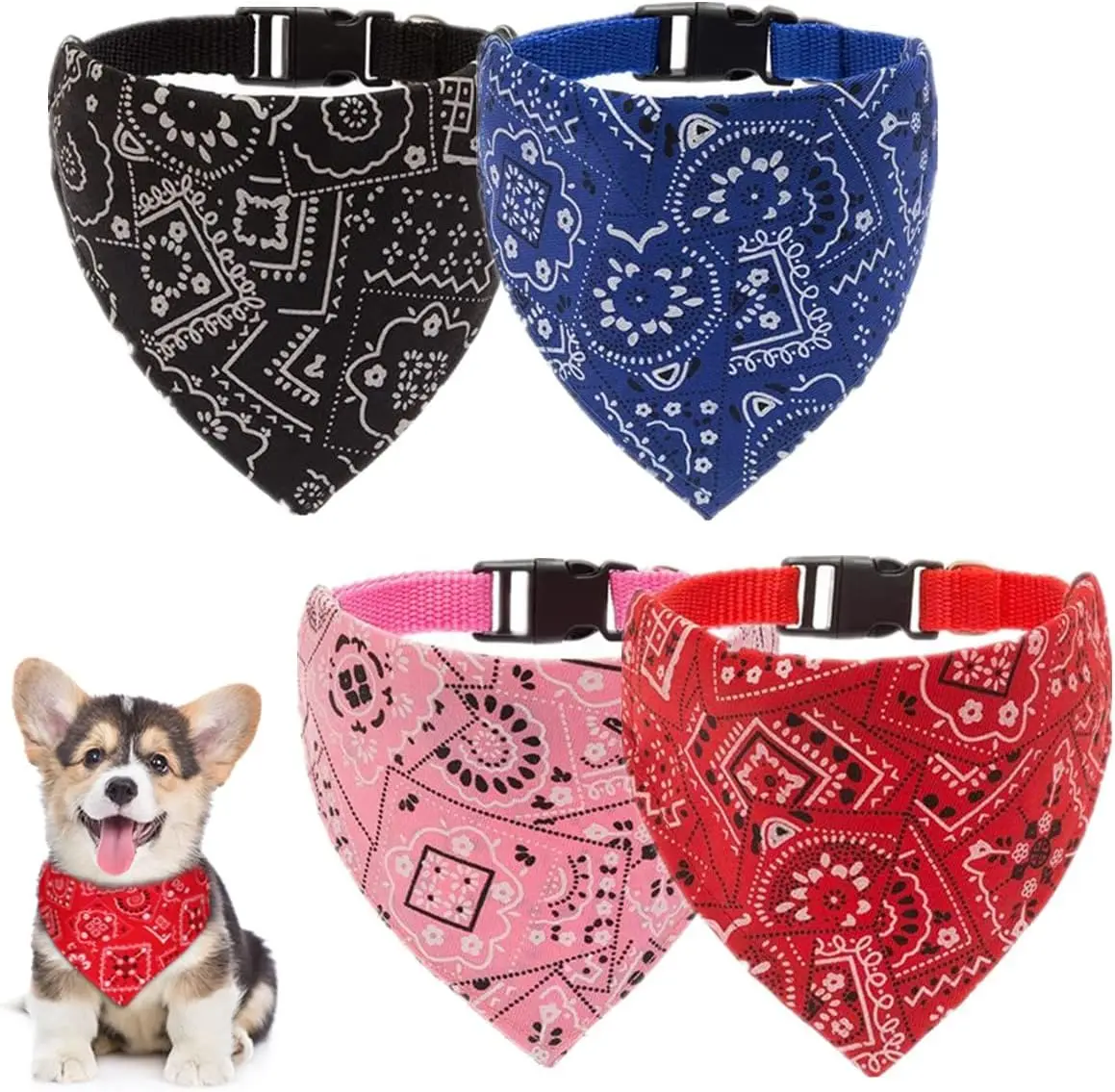 Dogs-Collar-Belt-Pet-Triangle-Neckerchief-Drool-Anti-Flea-And-Tick ...