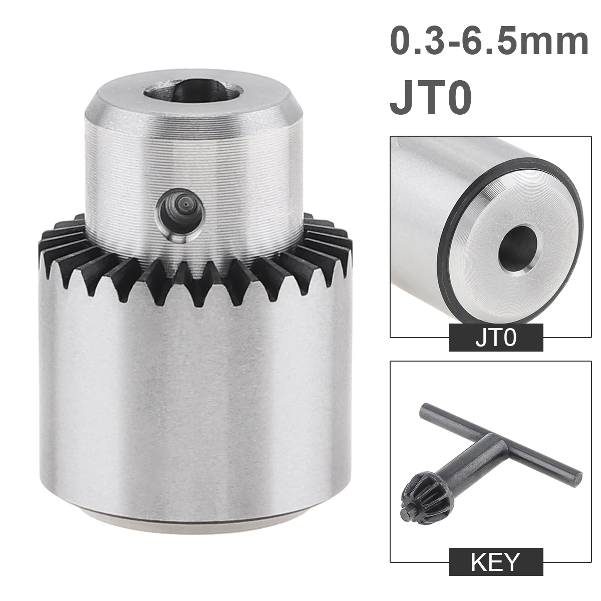 0.3-6.5mm JT0 Mini Drill Chuck Taper Mounted Micro Motor Drill Chuck ...