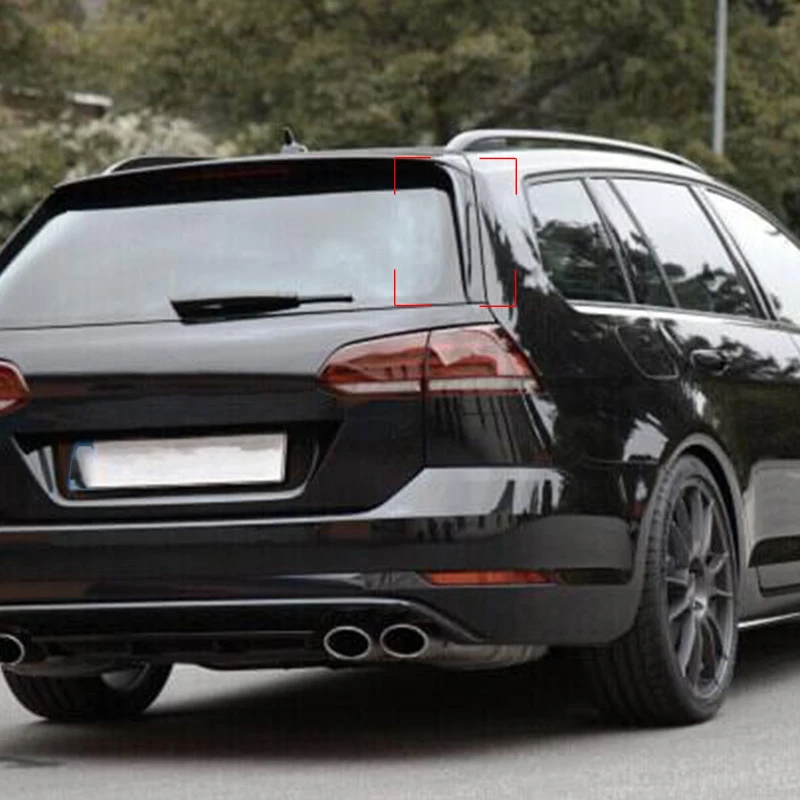 Für Volkswagen VW Golf 7 Variante Wagen Glanz Schwarz Auto Hinten ...