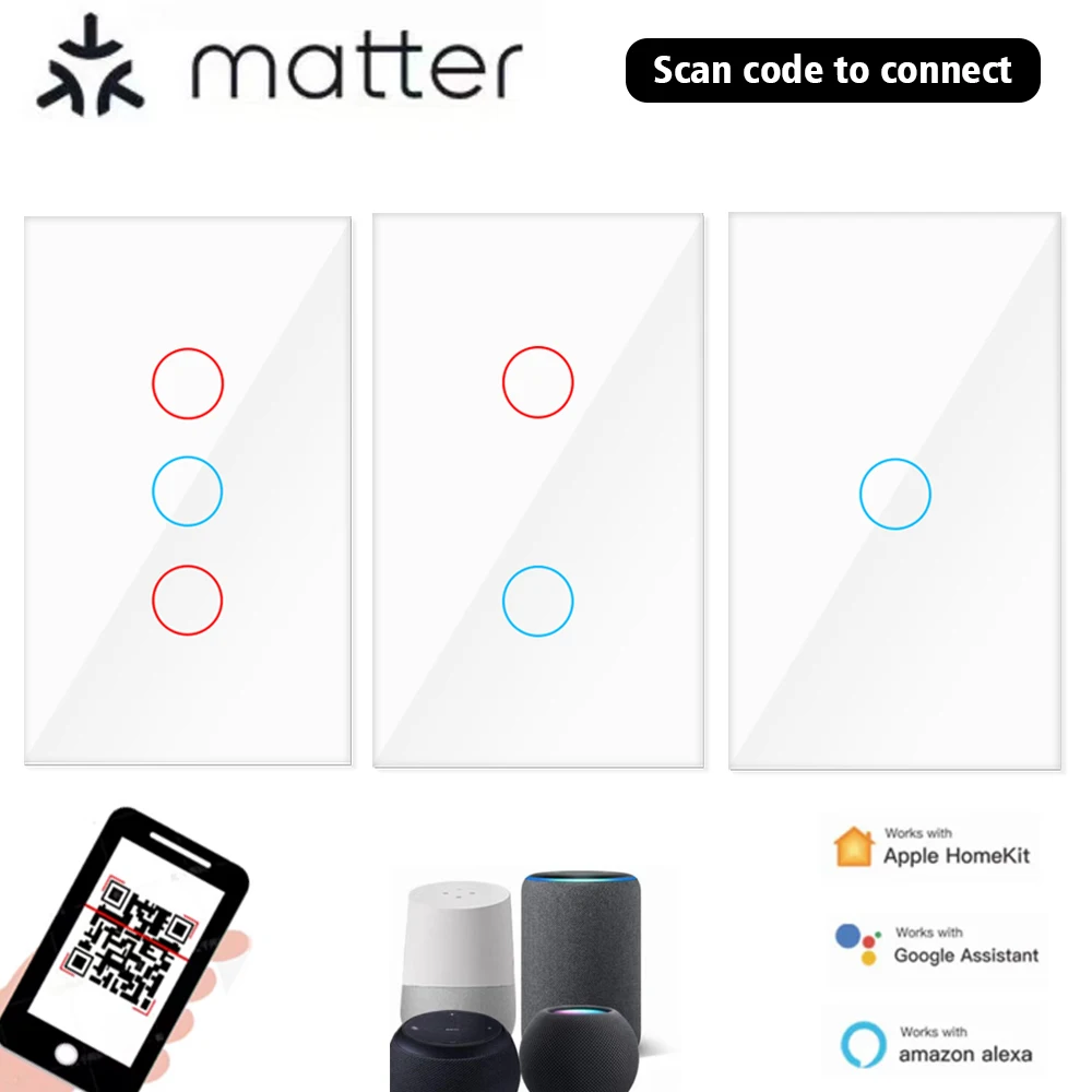 Matter-smart-switch-Alexa-Google-No-APP-required-Intelligent-Control ...