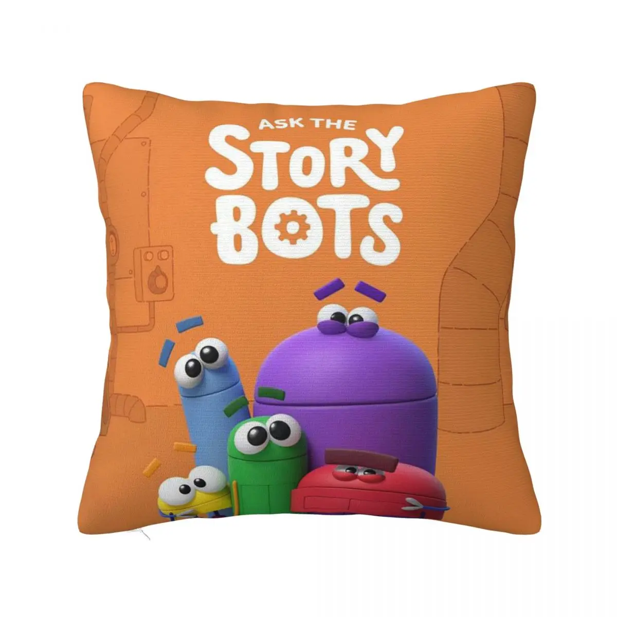 Ask-The-StoryBots-Cartoon-Pillowcase-Printed-Polyester-Cushion-Cover ...