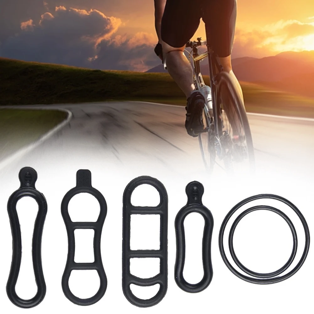 4-6Pcs-Bicycle-Cycling-Silicone-Elastic-Strap-Bandage-Light-Lamp-Mount ...