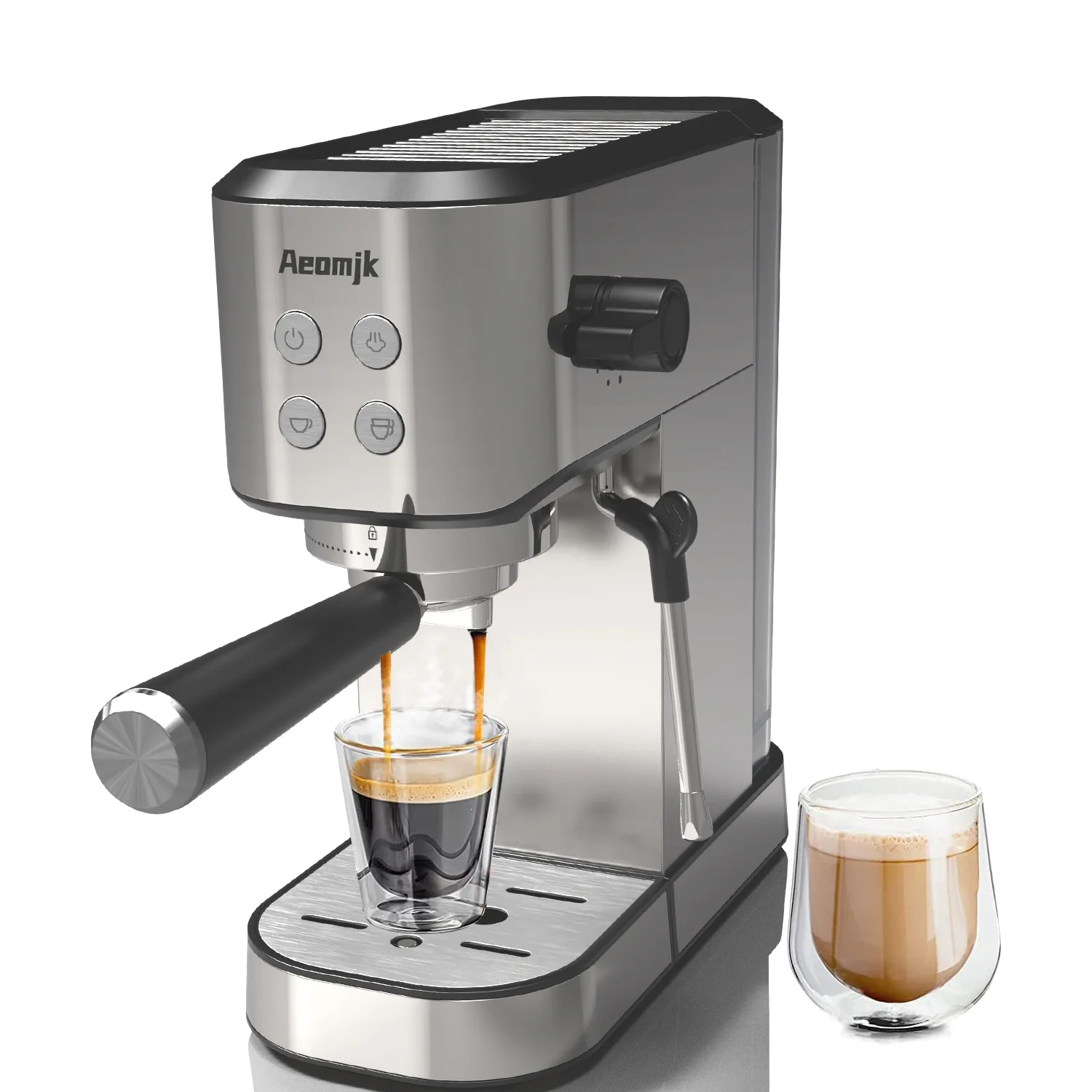 Home-Semi-automatic-Espresso-Machine-Easy-Operation-Panel-High-pressure ...
