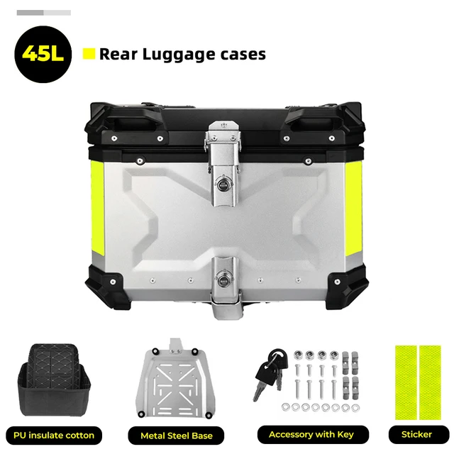 100L 80L 65L 55L CNC Aluminum Motorcycle Helmet Box For BMW R1200GS LC ...