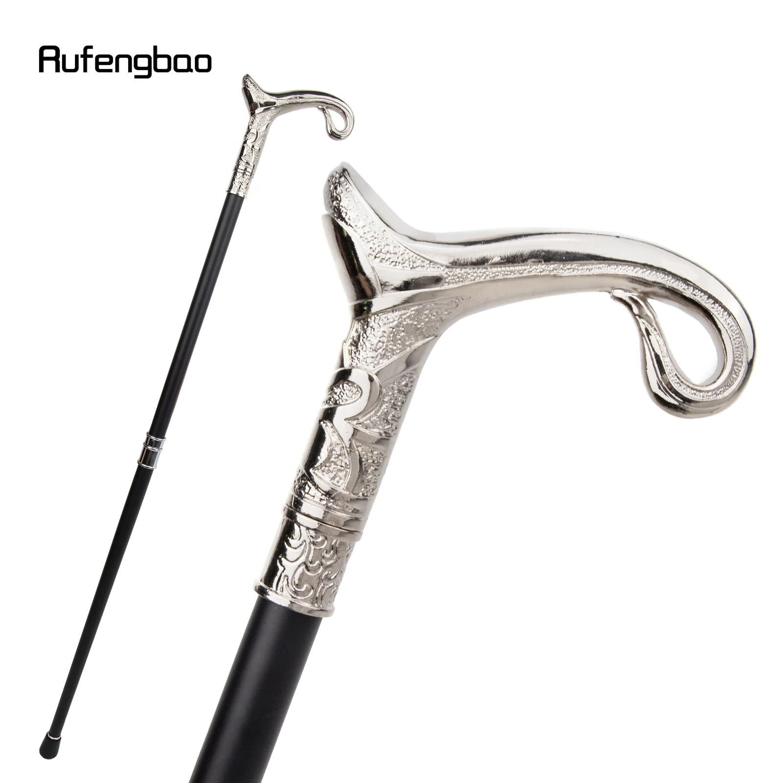 White-Luxury-Curve-Line-Type-Walking-Cane-Fashion-Decorative-Walking ...