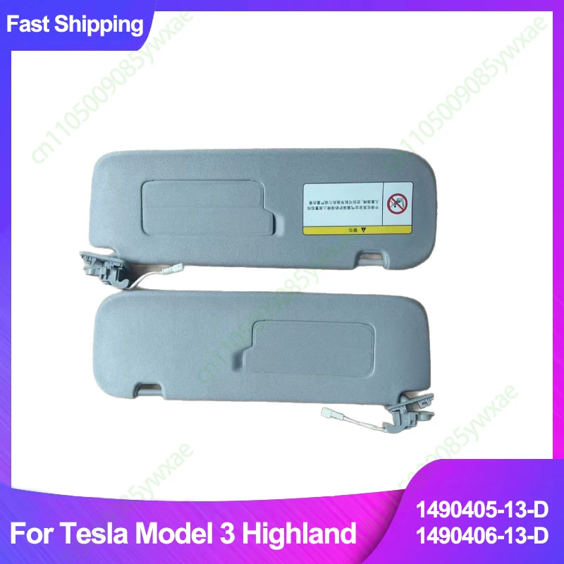 For Tesla Model 3 Highland 2024-2026 Sun Visor Vanity Mirror Interior ...