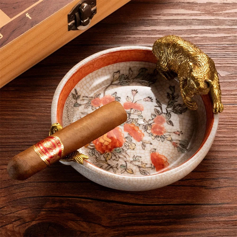 CIGARLOONG-Cigar-Ashtray-Ceramic-Cigars-Ash-Tray-Large-Diameter-Ash ...