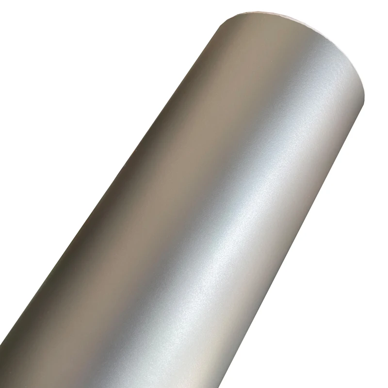 Matte Silver Wrap Vinyl Roll with Air Release Self Adhesive Car ...