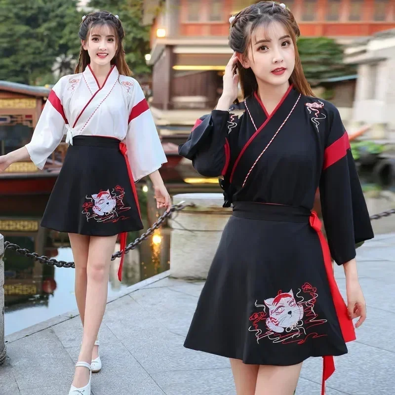 Anime-Zephyr-Cat-Suit-para-mulheres-saia-preta-Harajuku-para-meninas ...