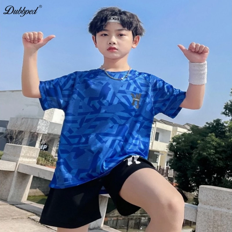 Dupbbped-Kids-Running-Clothes-Sets-Boys-Football-Jersey-Short-Sleeve ...