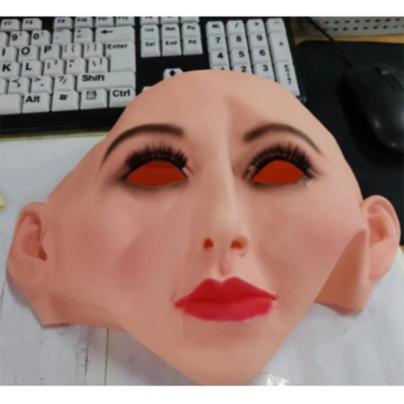 Transvestite-Costume-Pretend-Mask-Female-Disguise-Halloween-Cosplay ...