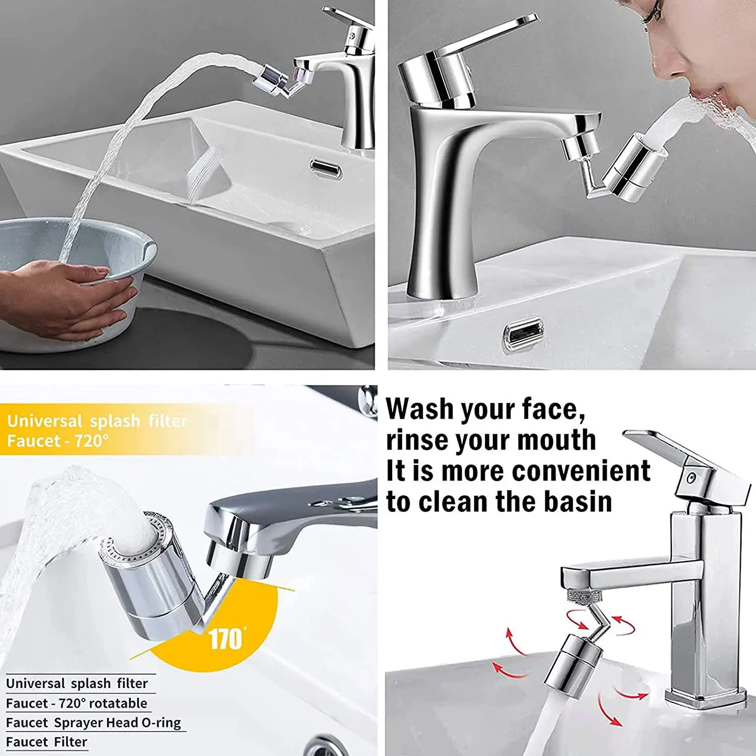 UNIVERSAL 1080° ROTATABLE FAUCET - myhousesproduct