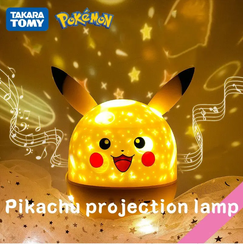 Original-Pok-mon-Pikachu-Remote-Control-Projection-Lamp-Rotating-Music ...