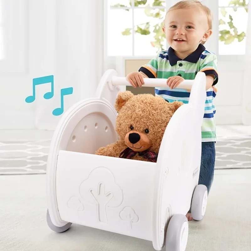 Pretend-Play-Baby-Stroller-Children-Shopping-Cart-Toy-Large-Capacity ...