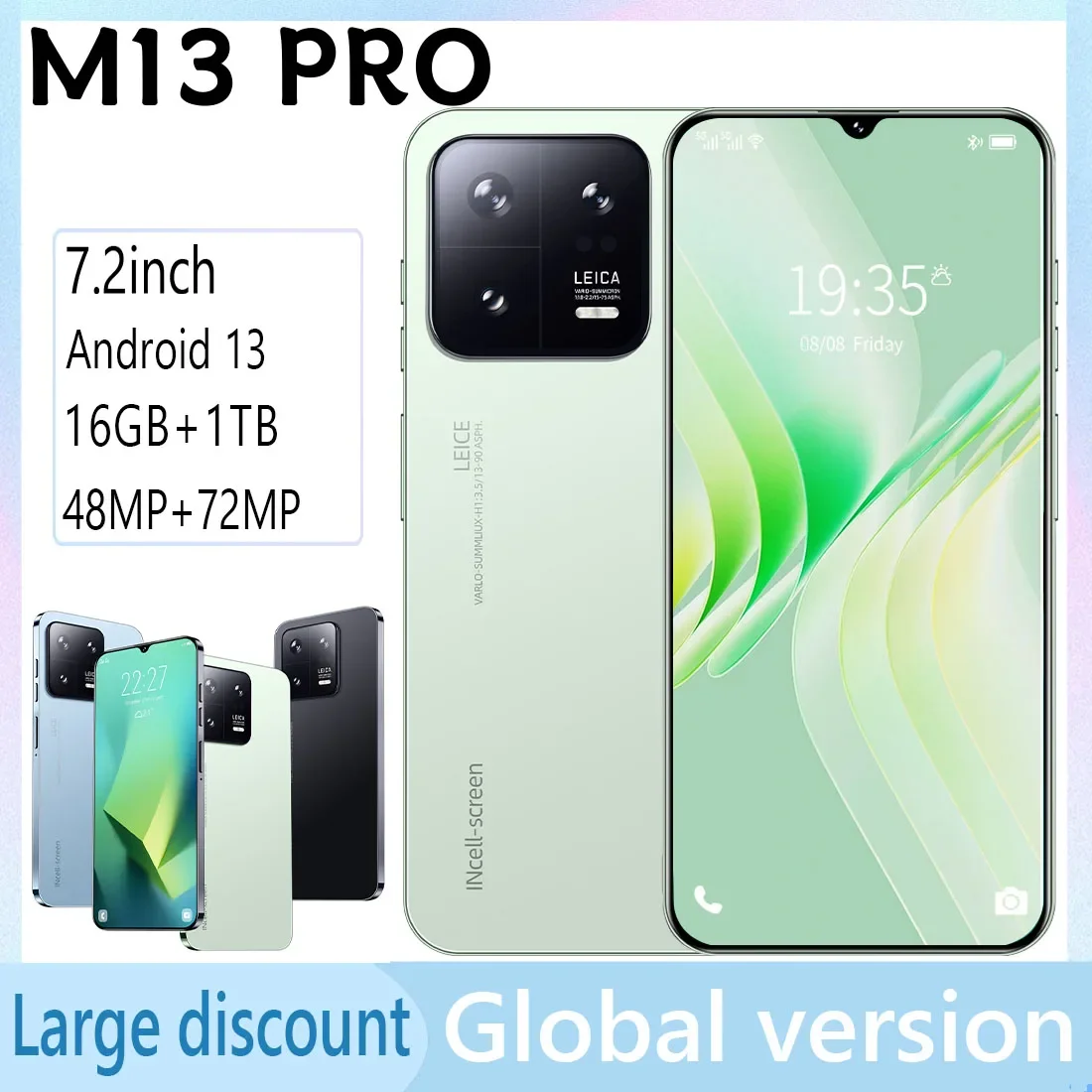 Smartphone-desbloqueado-vers-o-global-M13-Pro-4G-5G-48-72MP-celular-de ...