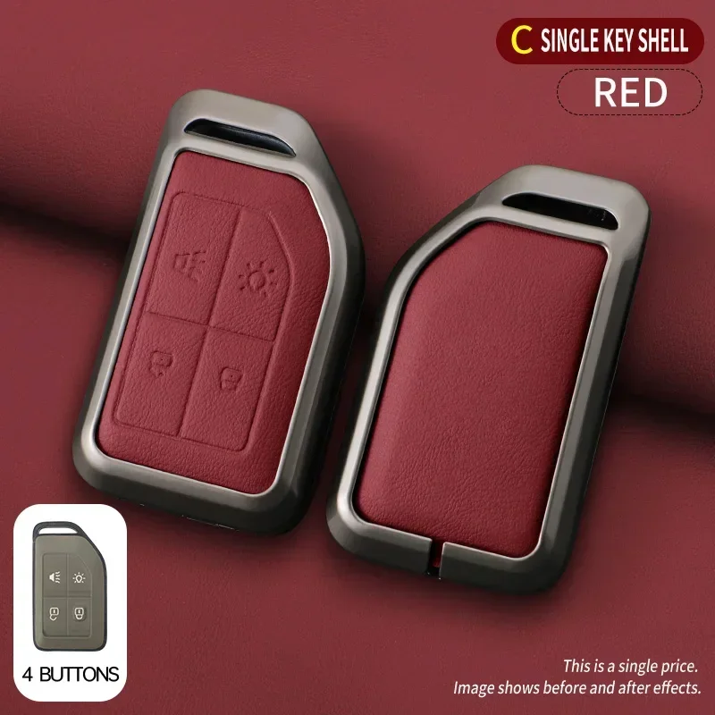 Zinc-alloy-key-cover-shell-car-chain-key-case-for-volvo-fh16-rc-FM-EVRO ...