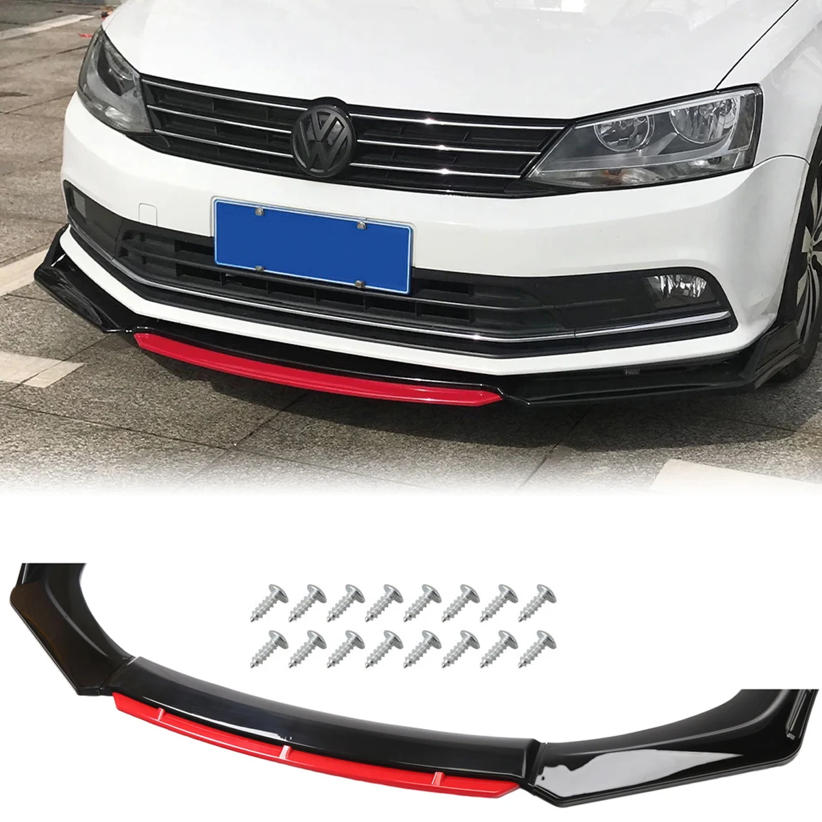 Universal-Front-Bumper-Lip-For-Volkswagen-VW-Jetta-MK6-MK7-Side-Spoiler ...