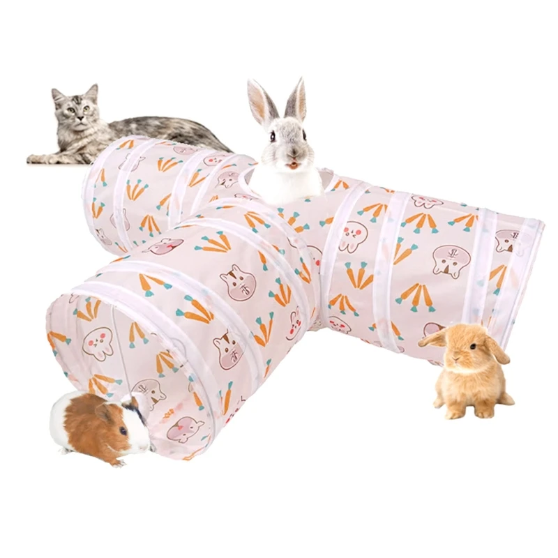 Toys Tunnel Tube Tunnels Collapsible Kitten Play Tent Interactive Toy ...