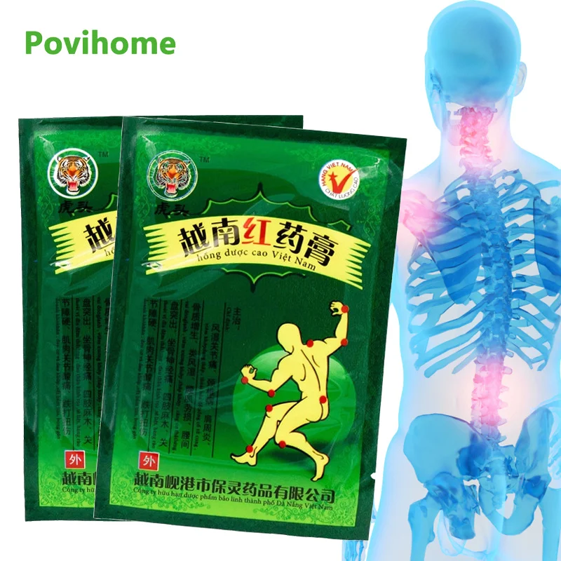 16pcs Vietnam Red Tiger Balm Pain Patches Chinese Herbal Medical ...