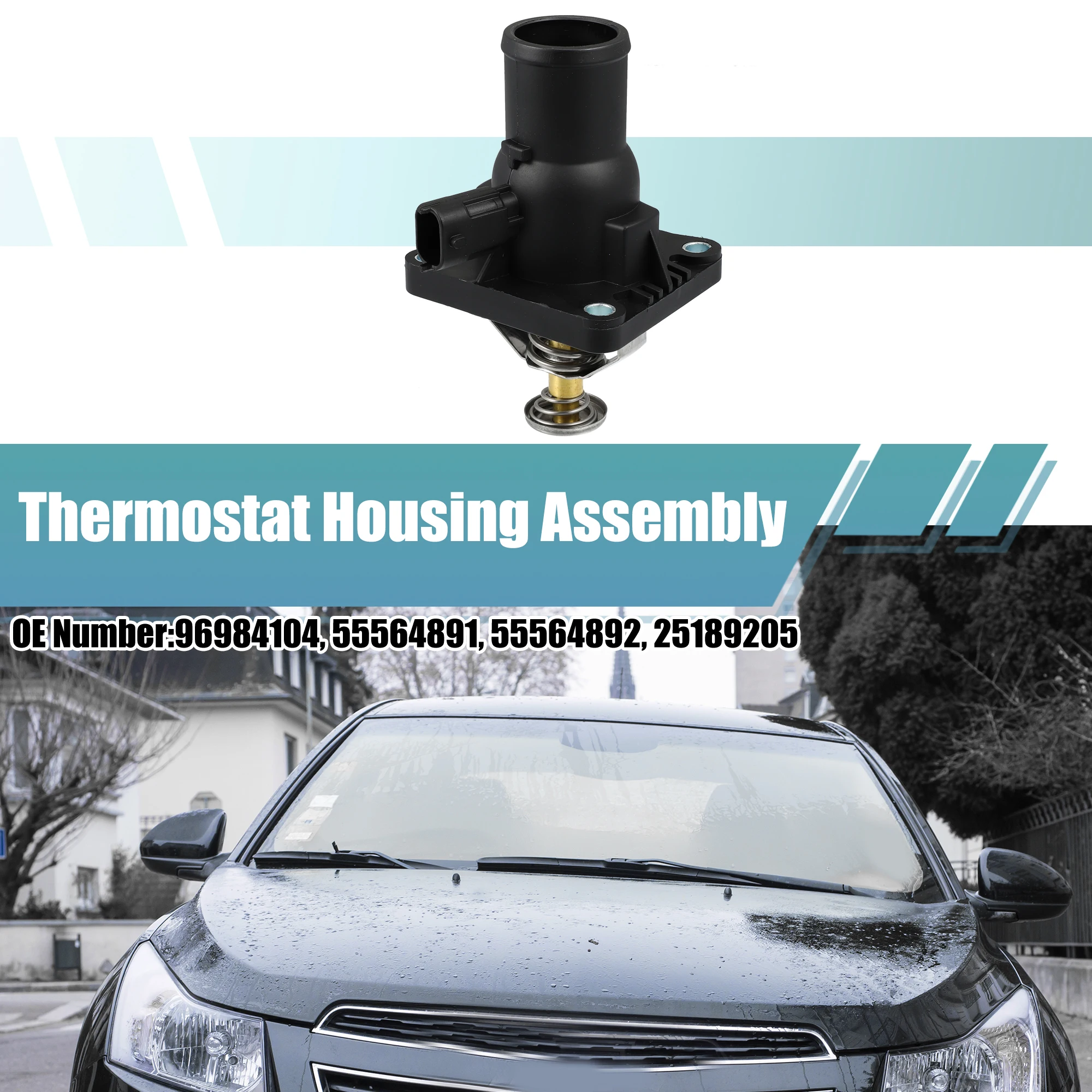 X-Autohaux-Auto-Engine-Coolant-Thermostat-Housing-Assembly-55587349-for ...