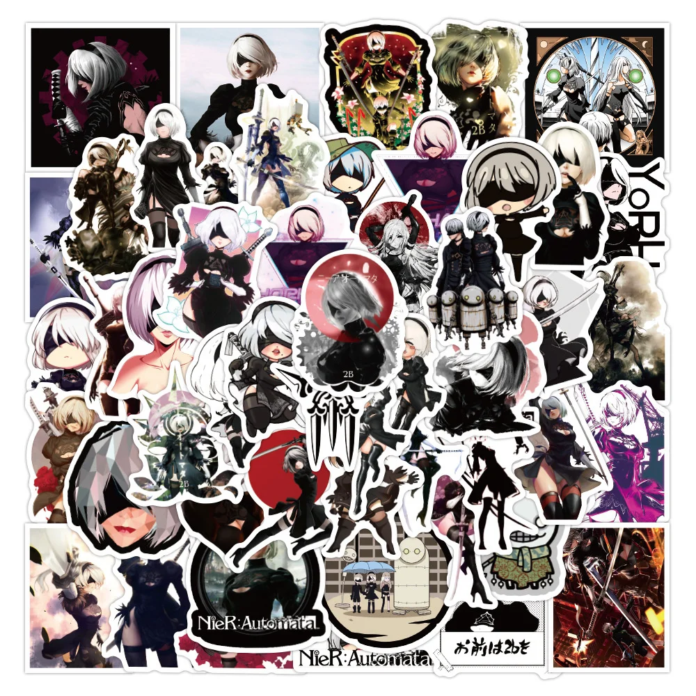 10-30-50PCS-Adventure-Cartoon-Game-NieR-Automata-2b-Sexy-Sticker-for ...