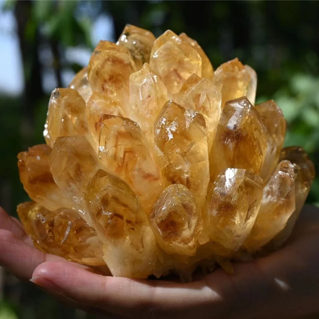 Raw Natural Citrine Quartz Crystal Rough Stones | Natural Citrine ...