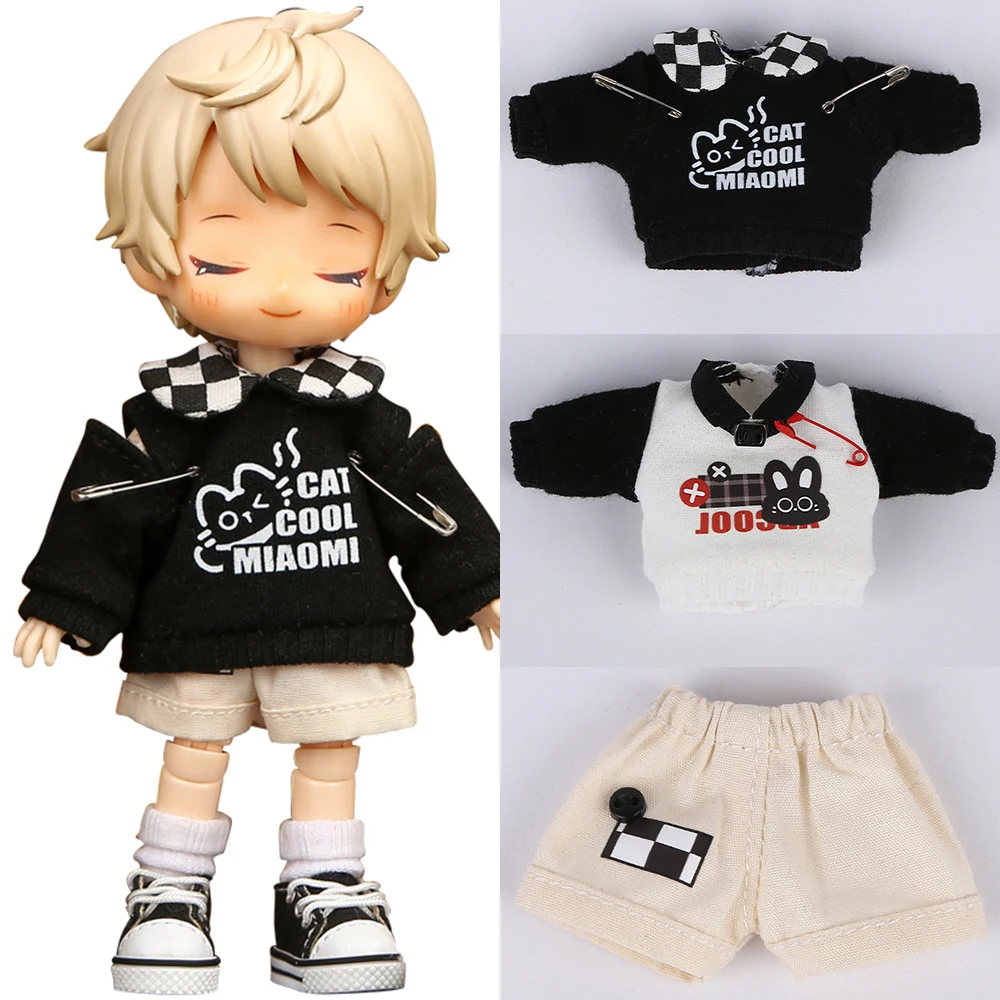 Ob11 Doll Suki Clothing Cool Cat Cat Rabbit Sweater Coat Doll Shorts ...
