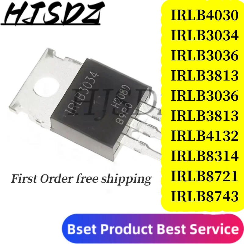 10PCS-IRLB8721-IRLB3034-IRLB3036-IRLB3813-IRLB4030-IRLB4132-IRLB8314 ...