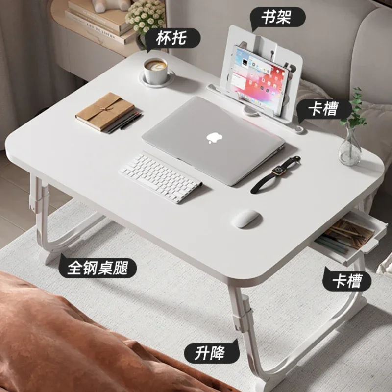 Tools-for-Student-Dormitories-Upper-Folding-Lazy-Table-Bedside-Table ...